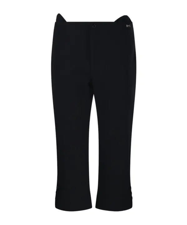 Victoria Beckham Tab Detail Cropped Trousers