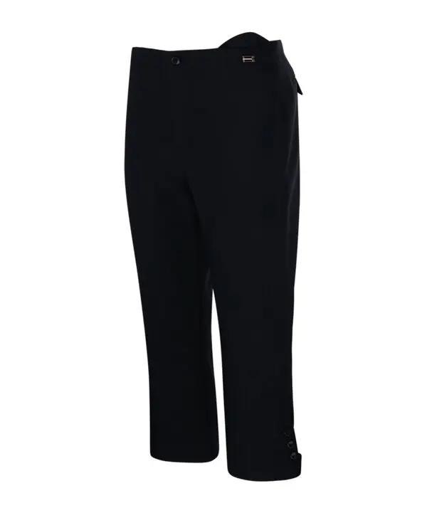 Victoria Beckham Tab Detail Cropped Trousers