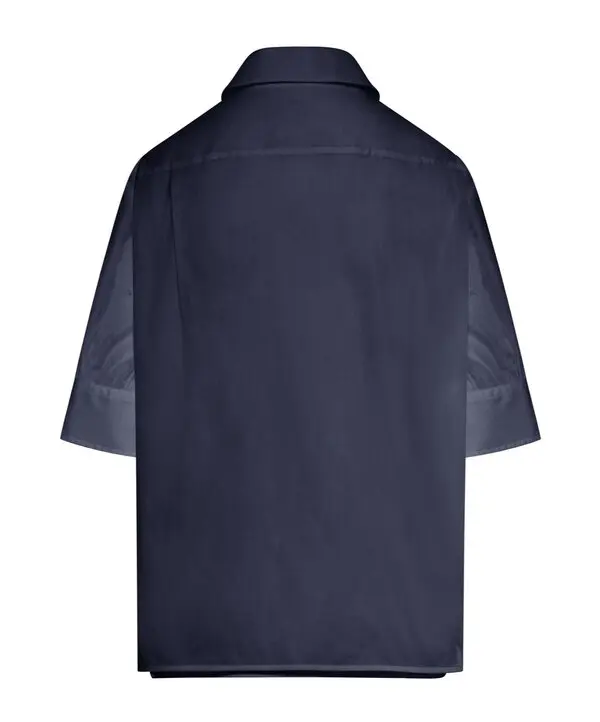 JIL SANDER Organdy Buttoned Shirt - Midnight
