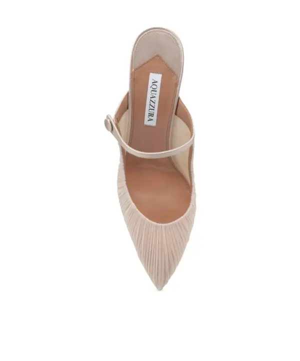 AQUAZZURA Voile Mules - Pink