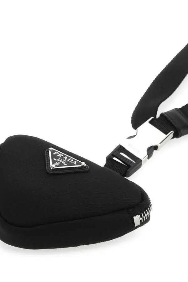 Prada Logo Plaque Tape Leash