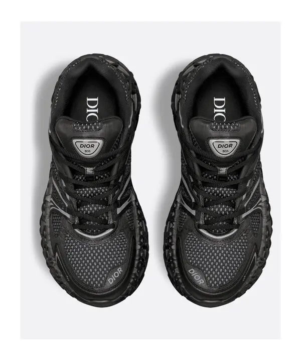 Dior B35 " And 47" Lace Up Sneakers - Black
