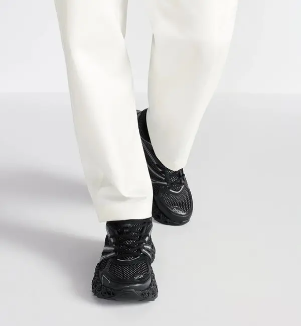 Dior B35 " And 47" Lace Up Sneakers - Black