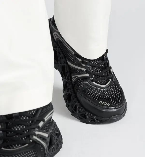 Dior B35 " And 47" Lace Up Sneakers - Black