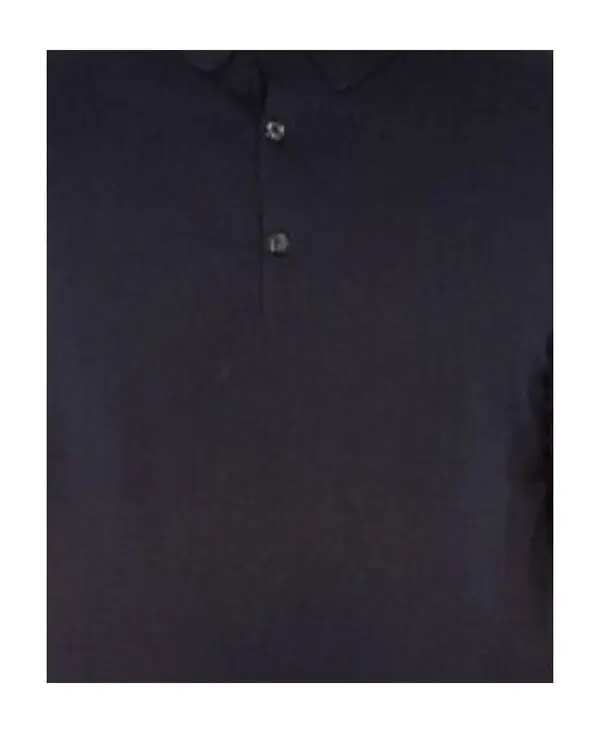 John Smedley Adrian Fine Knit Polo Shirt - Black