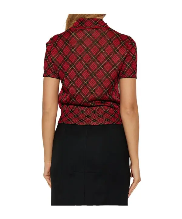 Alexander McQueen Checked Short-sleeve Polo Shirt
