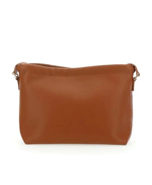 A.p.c. Logo Detailed Drawstring Shoulder Bag - Brown