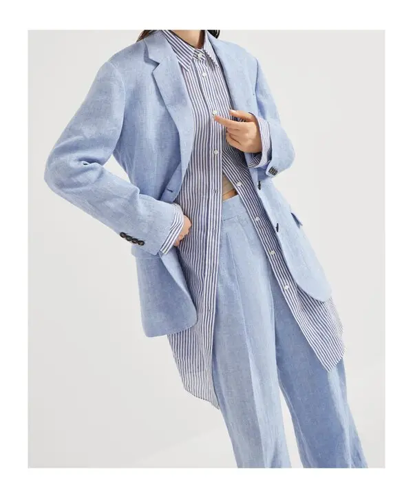 Brunello Cucinelli Beaded Detailed Blazer