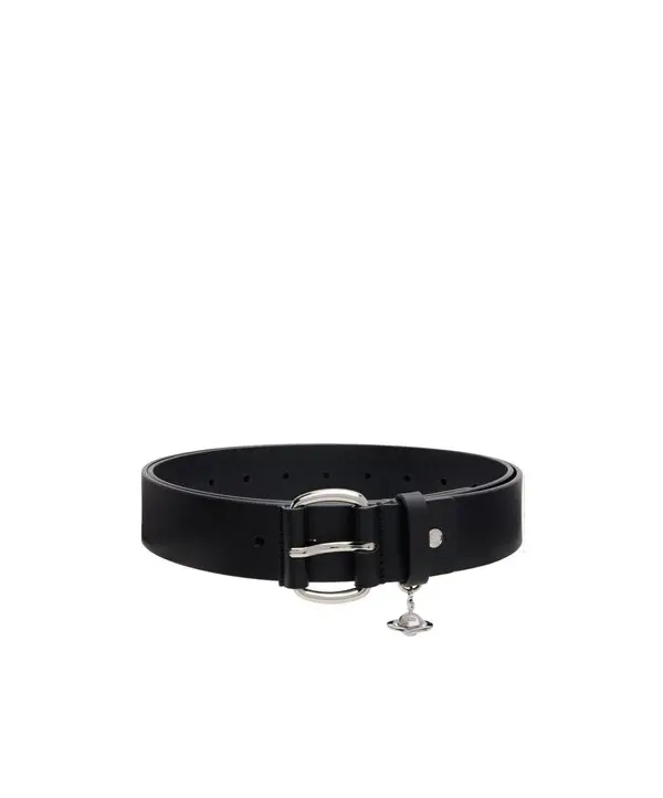 VIVIENNE WESTWOOD Wide Alex Charm Belt - Black