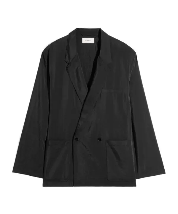LEMAIRE Double-breasted Jacket - Black
