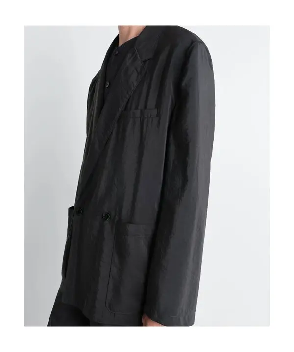 LEMAIRE Double-breasted Jacket - Black