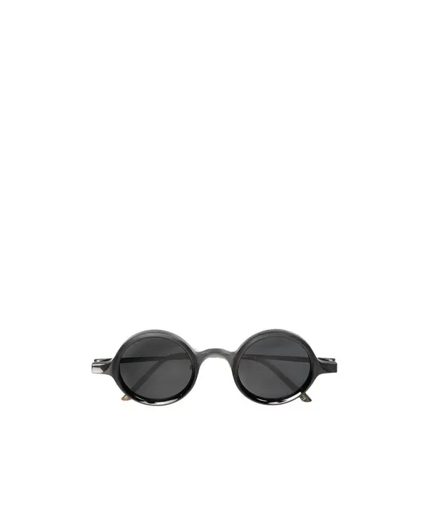 UMA WANG Round Frame Sunglasses - Black