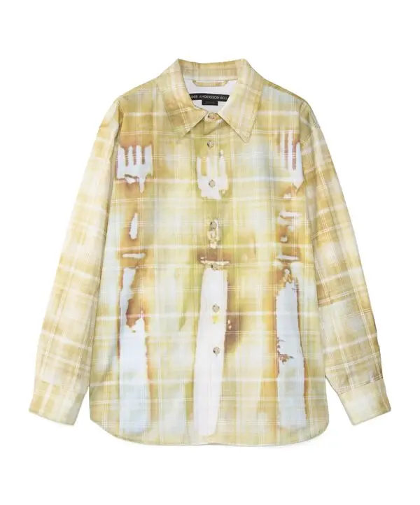 Andersson Bell Trompe L'oeil Printed Stretch Twill Shirt