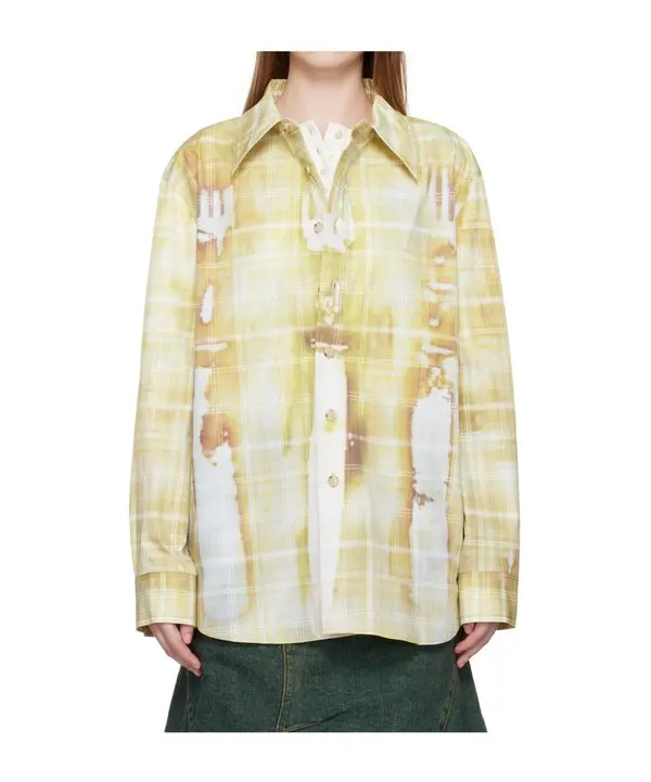 Andersson Bell Trompe L'oeil Printed Stretch Twill Shirt