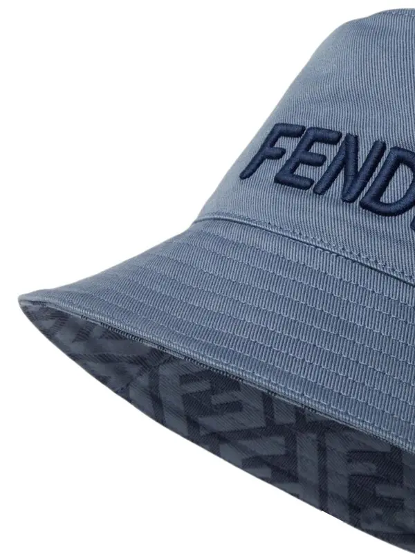 Fendi Logo Embroidered Bucket Hat