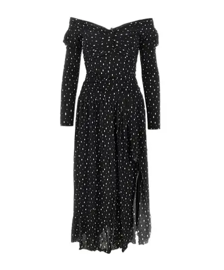 Isabel Marant Étoile X Giovana Off-shoulder Slit Dress