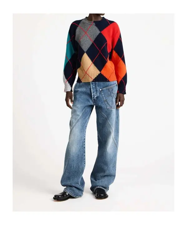 J.W.ANDERSON X Pringle Of Scotland Argyle Crewneck Sweater