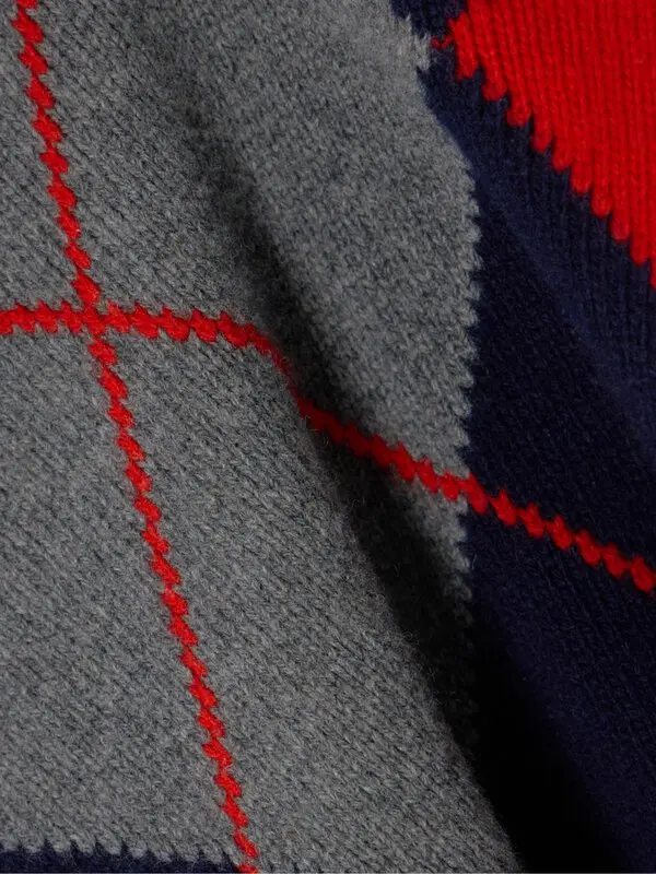 J.W.ANDERSON X Pringle Of Scotland Argyle Crewneck Sweater