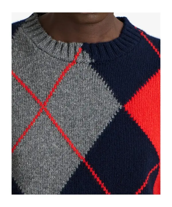 J.W.ANDERSON X Pringle Of Scotland Argyle Crewneck Sweater