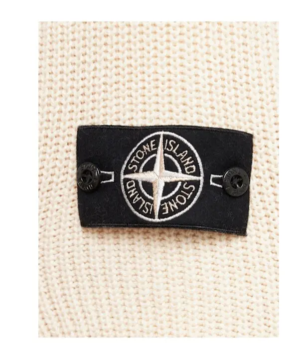 Stone Island Ribbed Zip-up Cardigan