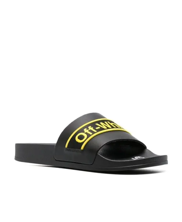 Off-White Logo Patch Slip-on Slides