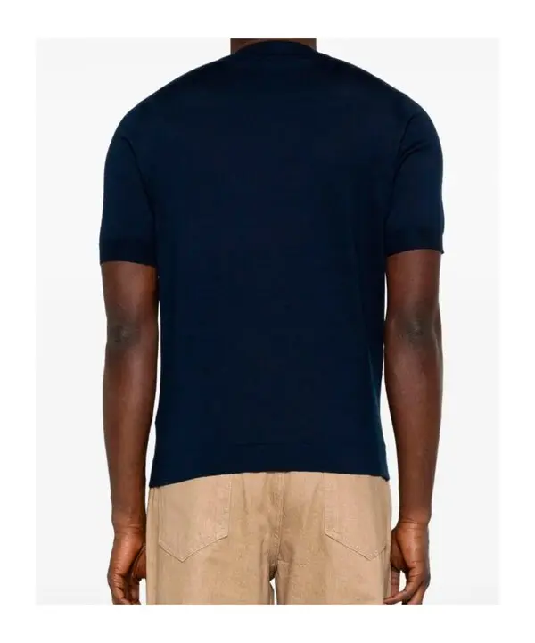Prada Logo Detailed Short-sleeved T-shirt - Blue