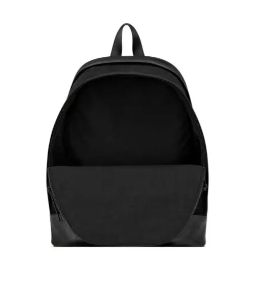 Saint Laurent City Backpack In Nylon Canvas And Leather