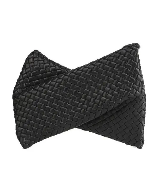 Bottega Veneta Woven Clutch Bag - Black
