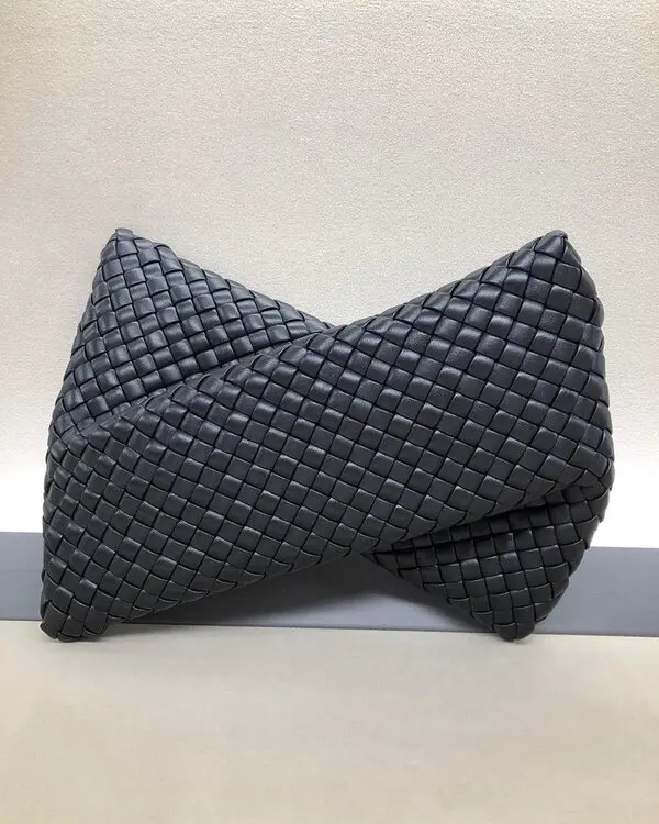 Bottega Veneta Woven Clutch Bag - Black