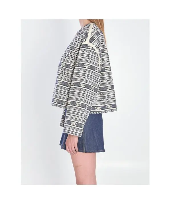 Celine Baja Cardigan Jacket In Cotton Wool