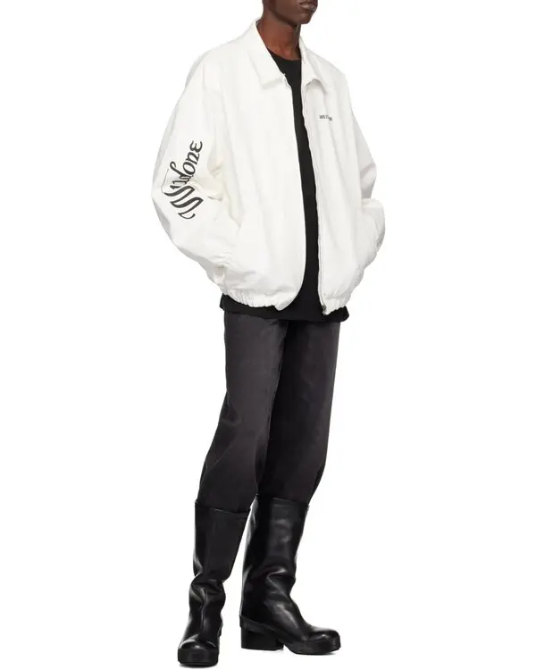 We11Done Logo Casual Jacket - White