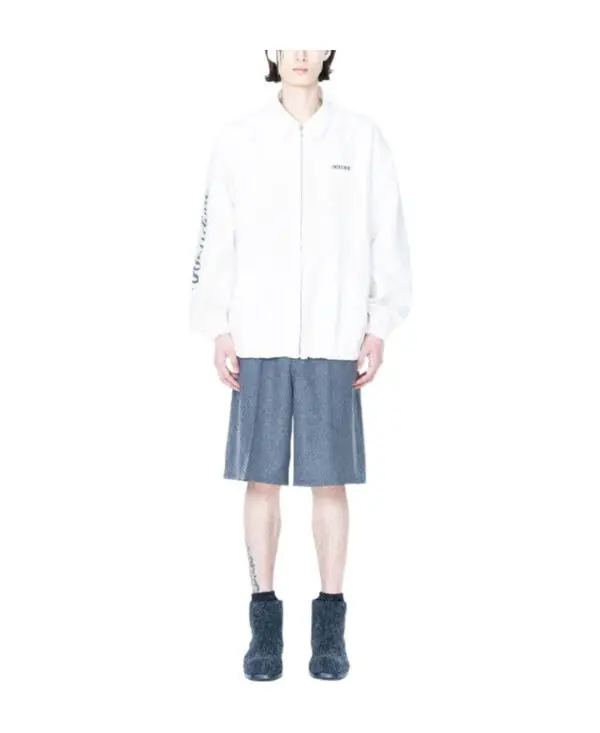 We11Done Logo Casual Jacket - White