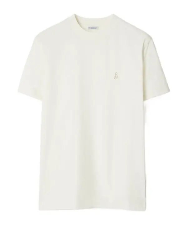Burberry Logo Embroidered Crewneck T-shirt
