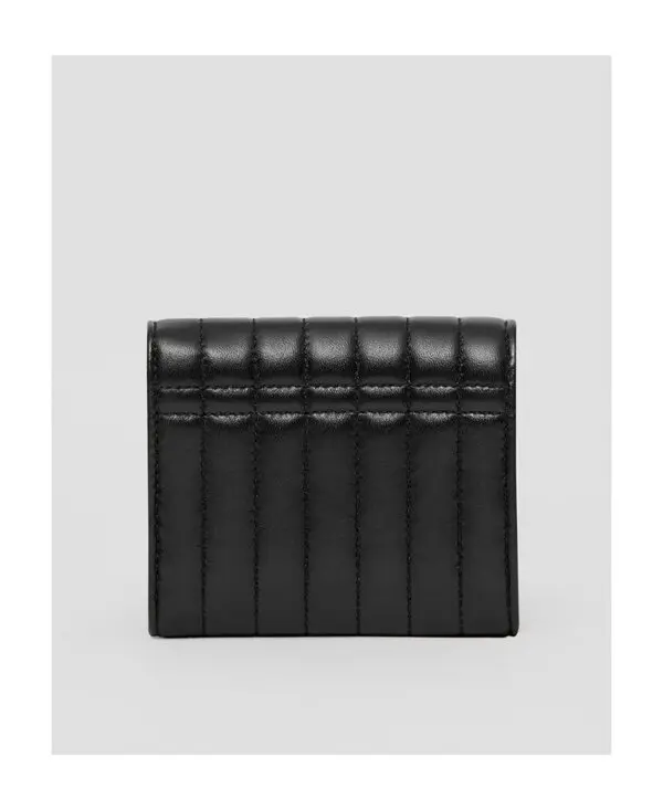Burberry Logo Plaque Quilted Wallet