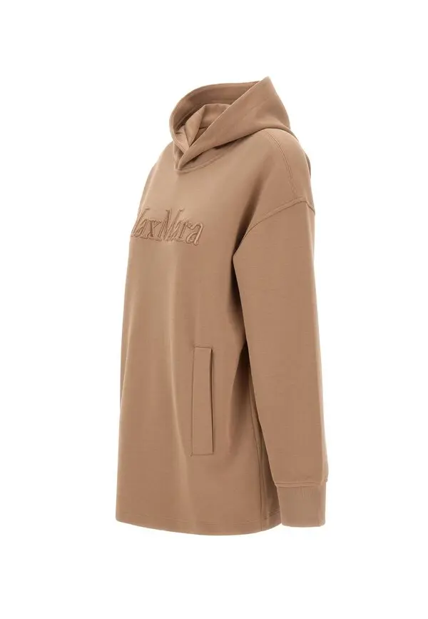 Max Mara Logo Embroidered Relaxed Hoodie