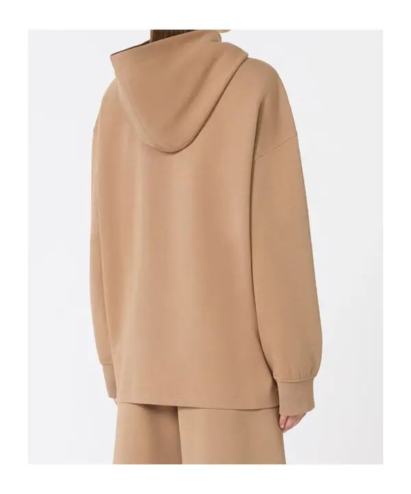 Max Mara Logo Embroidered Relaxed Hoodie