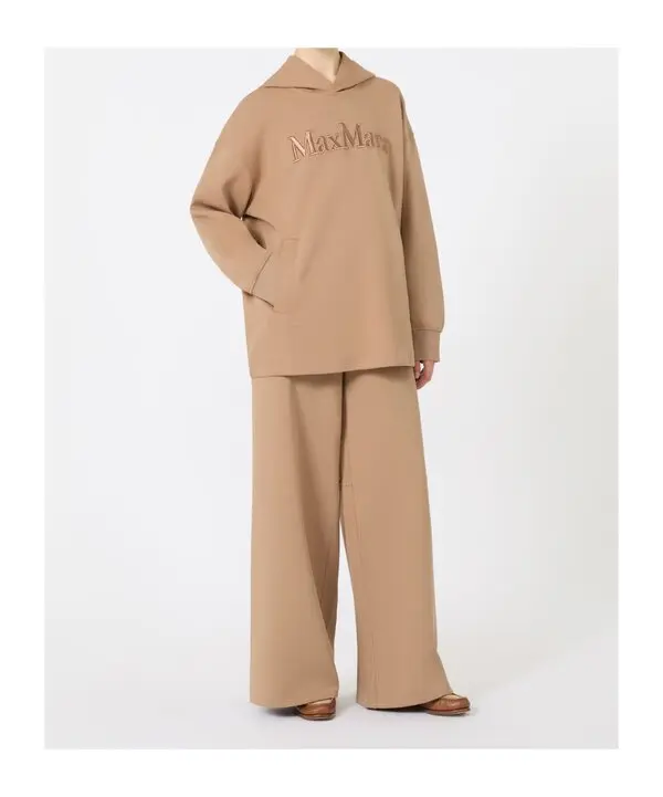 Max Mara Logo Embroidered Relaxed Hoodie