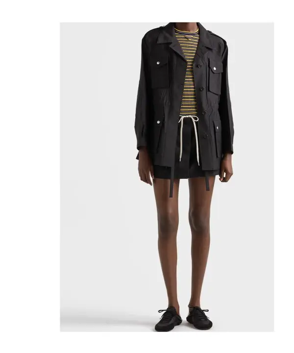 Prada Drawstring Utility Jacket - Grey