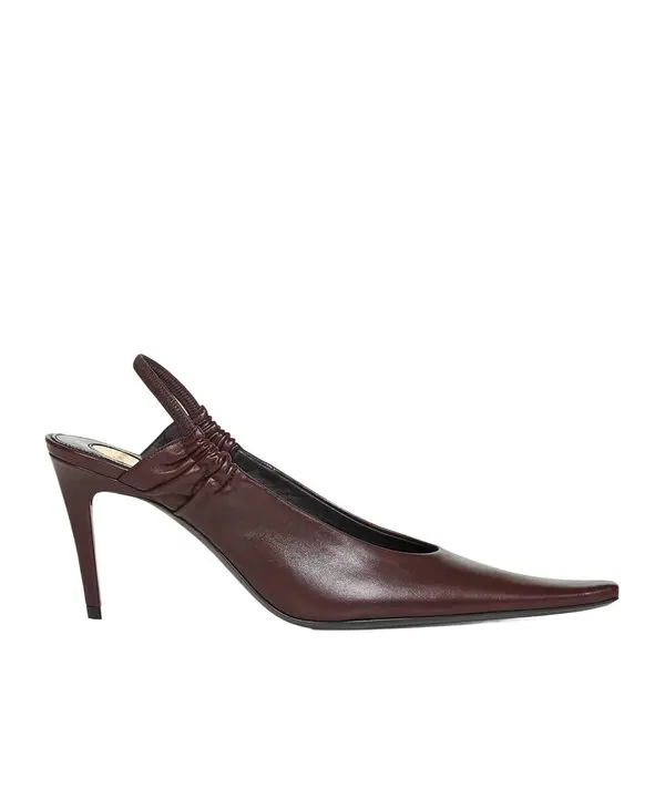 Saint Laurent Pointed-toe Stiletto Heeled Sandals