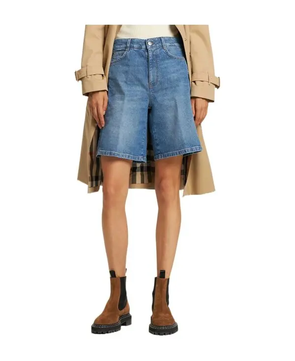 Stella McCartney Logo Denim Shorts