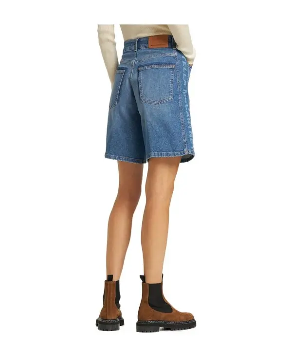 Stella McCartney Logo Denim Shorts
