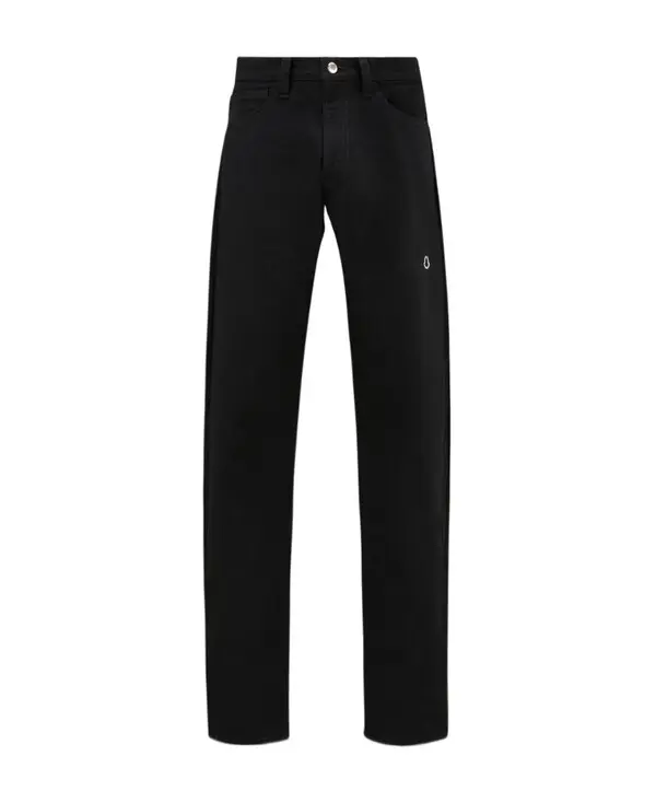 Moncler X Fragment Hiroshi Fujiwara Logo Embroidered Denim Pants