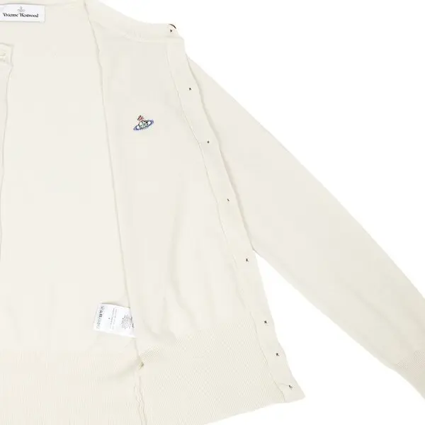 VIVIENNE WESTWOOD Logo Embroidered Buttoned Cardigan