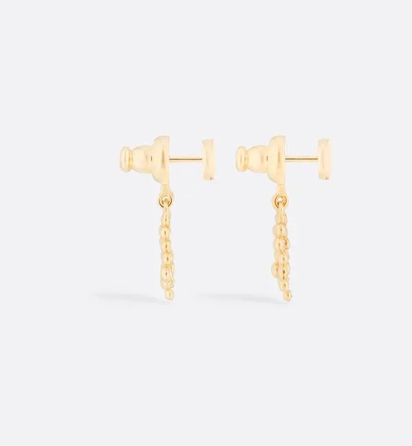 Dior Petit Cd Earrings With Crystals