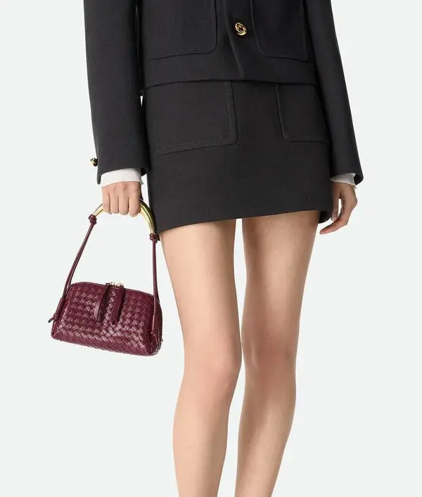 Bottega Veneta Concert Pouch Handle Bag - Barolo