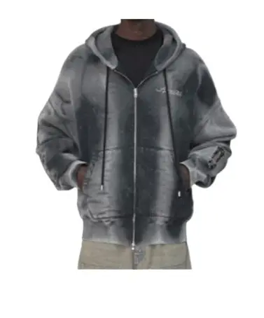 Amiri Bones Studded Oversized Zip Hoodie