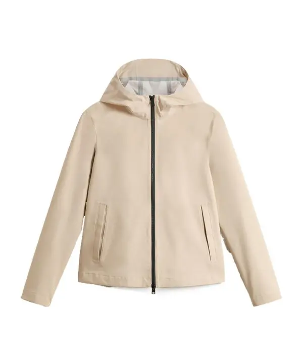 Woolrich Hooded Jacket - White Pepper