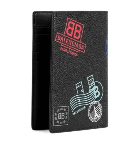 Balenciaga Stamp Printed Passport Holder