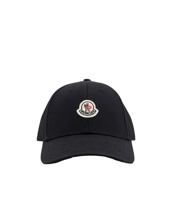 Moncler Logo Patch Baseball Cap - Black