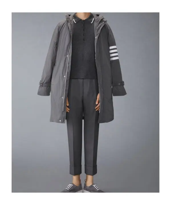 Thom Browne Twill 4-bar Parka